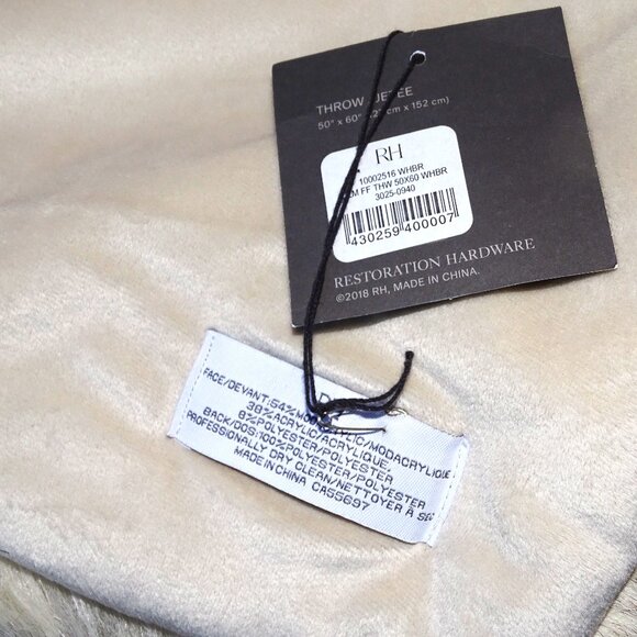 Restoration Hardware | Bedding | Ultimate Faux Fur Throw By Restoration ...